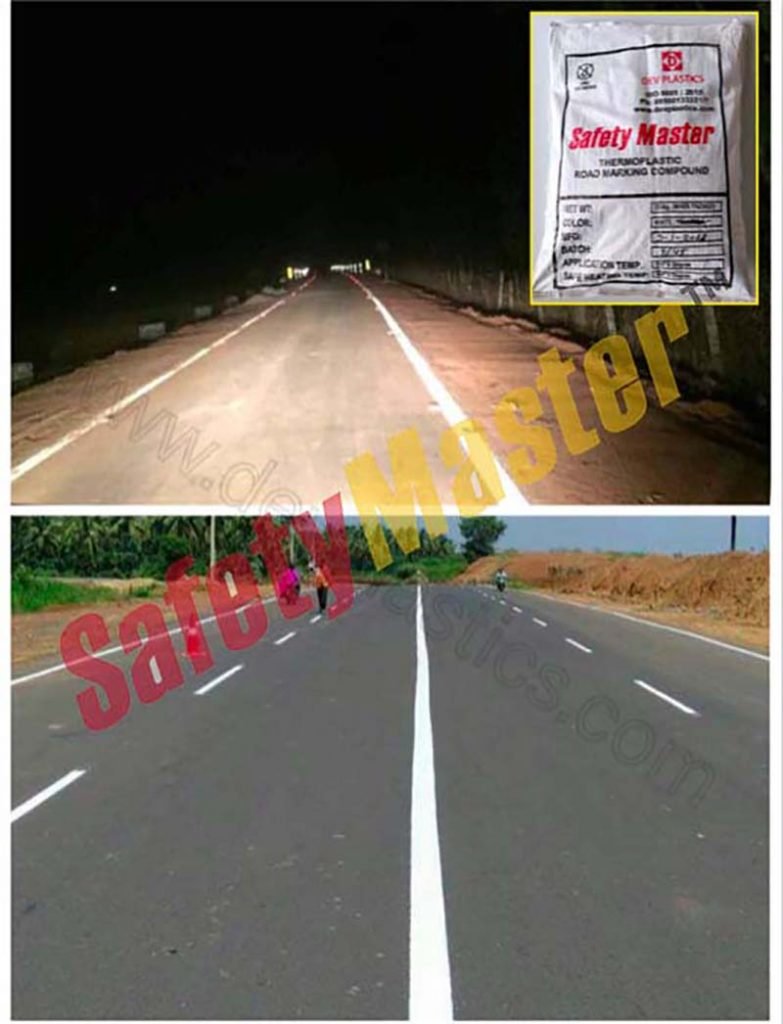 Thermoplastic Road Marking Paint – Dev Plastics – Road Safety Products ...